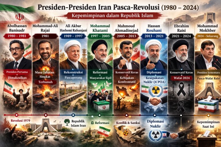 Linimasa Kepemimpinan di Iran Periode 1900–2026 - PELAKITA.ID